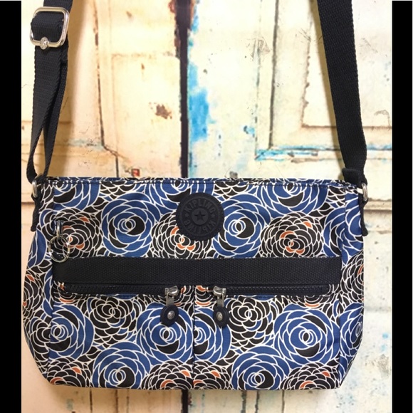 Kipling | Bags | Kipling Blue Navy Floral Bag Purse | Poshmark
